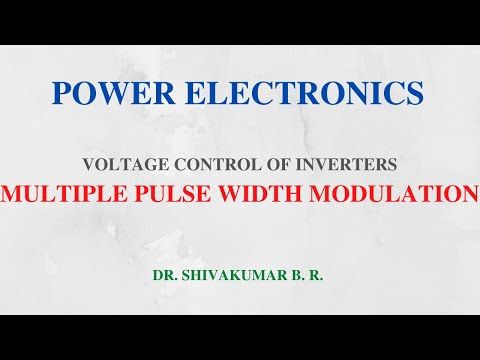 Power Electronics: Multiple Pulse Width Modulation Technique - YouTube