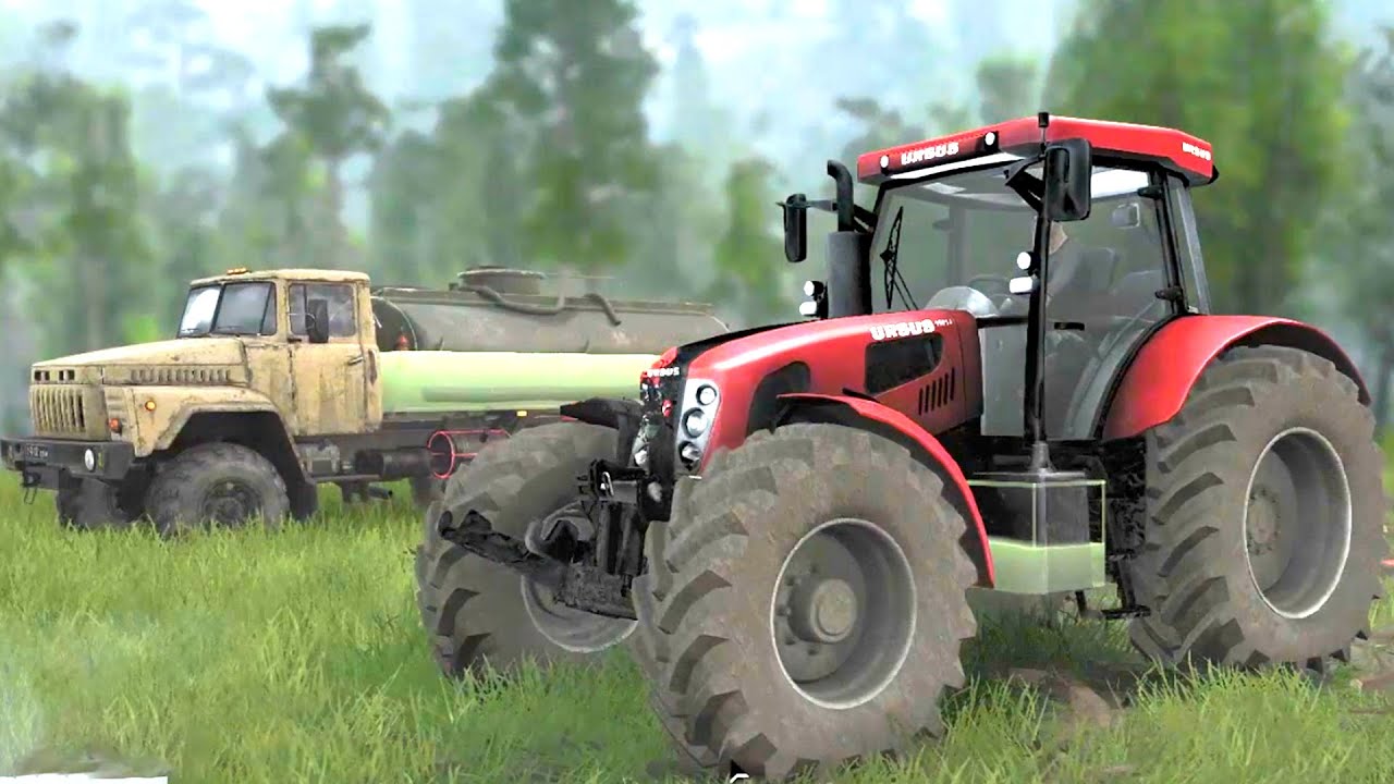 Mudrunner PC Gameplay Tractor | Mudrunner A Spintires game Tractor Mod ...