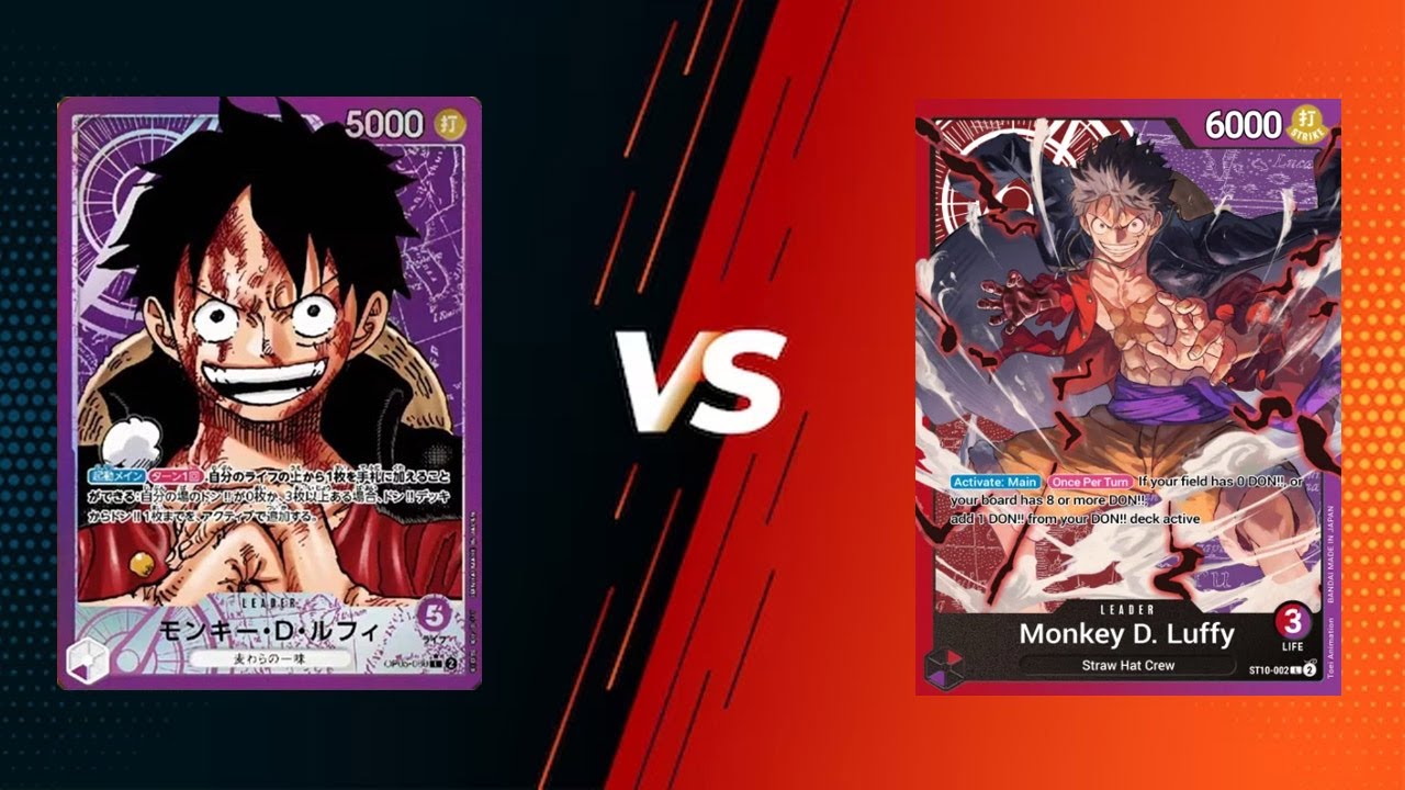 ST 10 RED PURPLE LUFFY VS PURPLE LUFFY! - YouTube