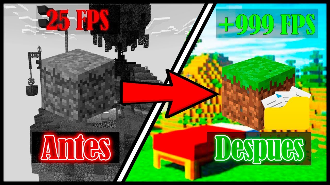 😱 LA MEJOR FORMA DE TRIPLICAR DRASTICAMENTE LOS FPS EN MINECRAFT Y ...