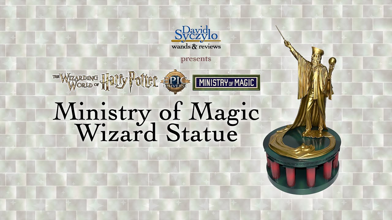 Ministry of Magic Statue from Universal Studios and Epic Universe - YouTube