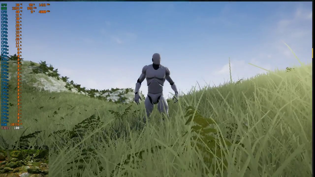 UE4 first spline mesh (road) test + lighting render config UE 4.19 ...