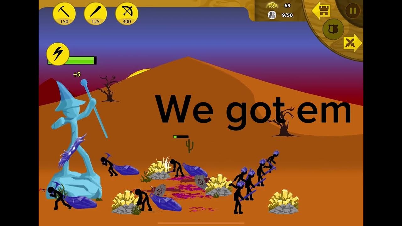 (Stick war legacy) beating the game on insane with glacial skin: ambush - YouTube