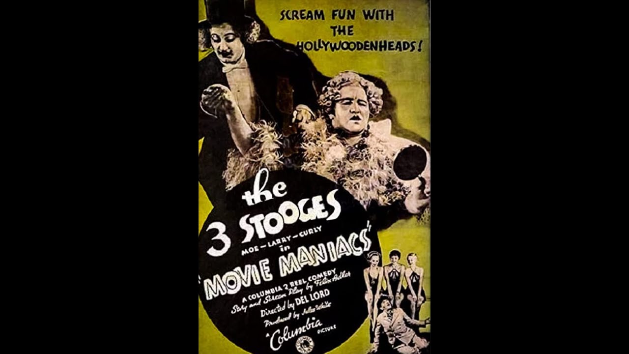 The Three Stooges - Movie Maniacs - 1936 - YouTube