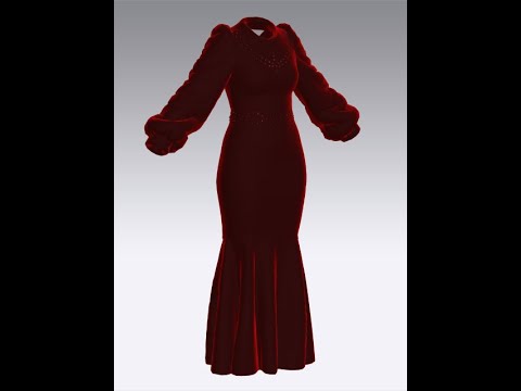 Fashion Show Gaun Mermaid | CLO 3D - YouTube