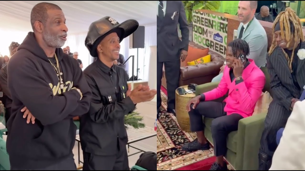 Lil Wayne & Gillie Da Kid Pull Up On Travis Hunter To Celebrate Draft ...