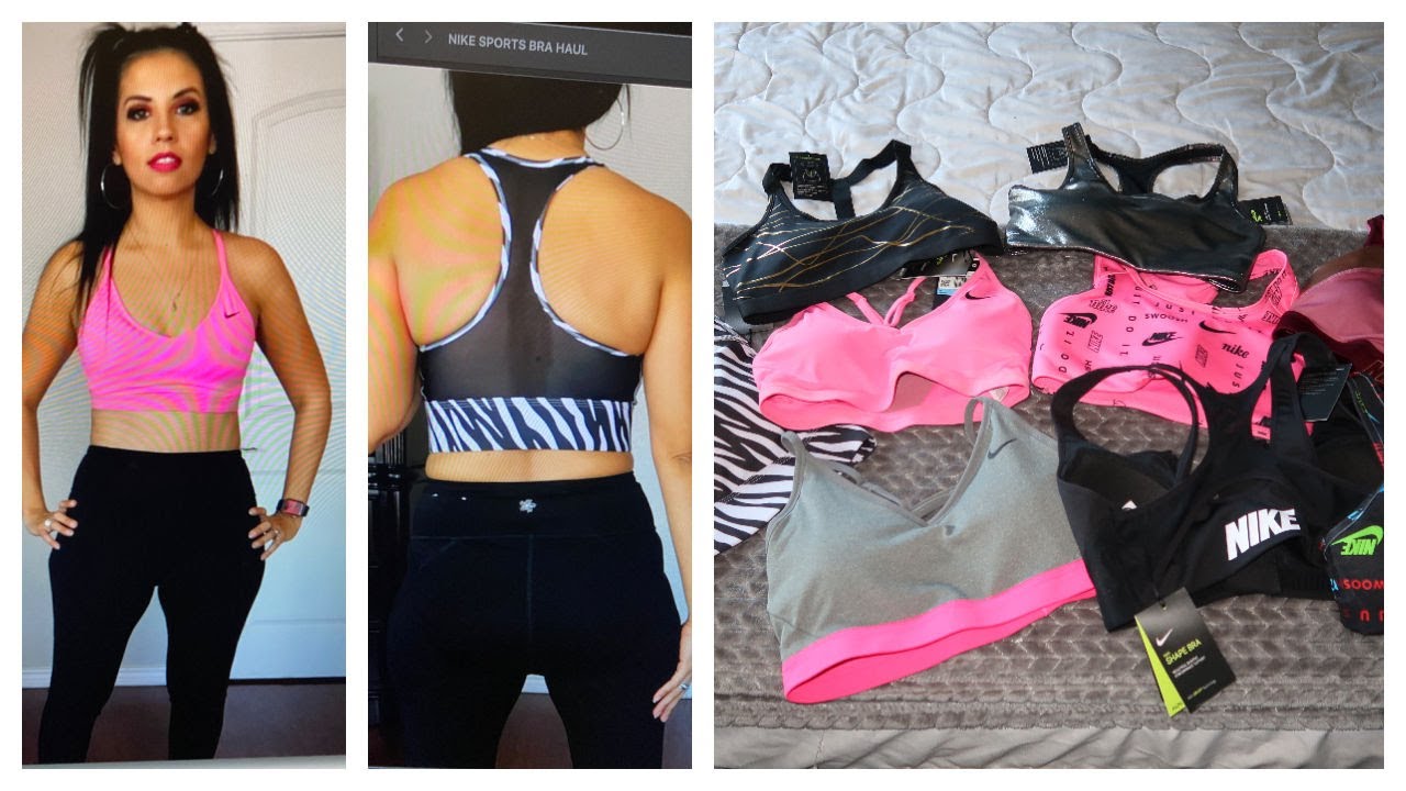 Nike Sports Bra Haul And Try On Youtube