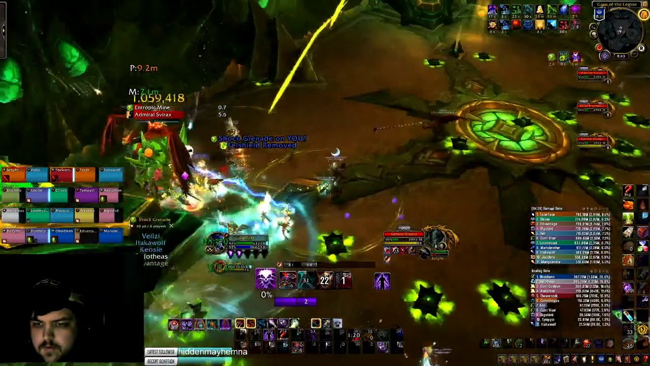 Mythic High Command - Antorus - Proudmoore - Warlock POV - YouTube