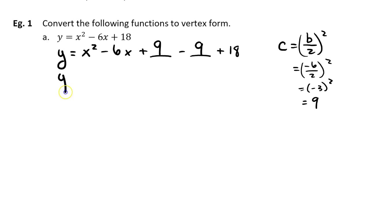 4 5 Completing The Square 2 YouTube 4 5 Completing The Square 2 YouTube