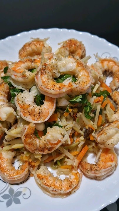 Legume și creveti o reteta rapida usoara și sănătoasă - YouTube