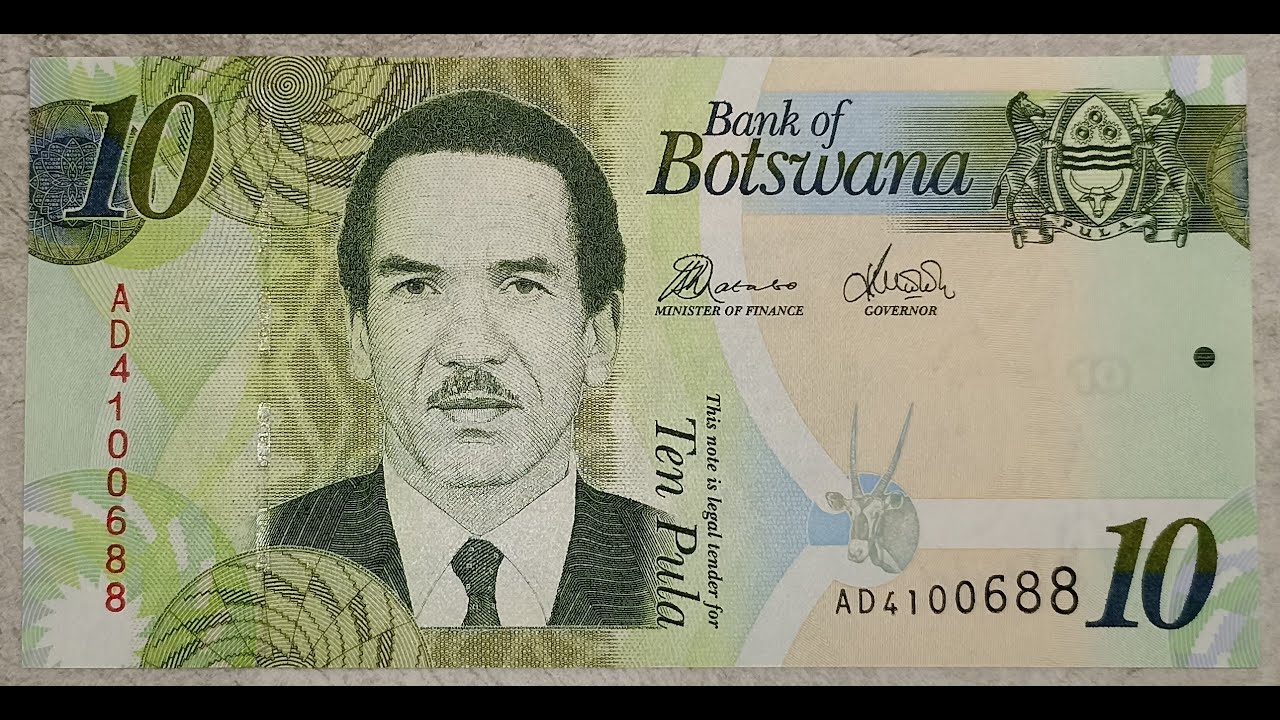 BOTSWANA 10 PULA 2014 BANKNOTES COLLECTING EDUCATIONAL FIAT CURRENCY ...