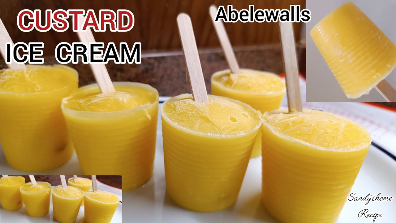 How To Make Custard Ice Cream/Abele Walls/Ice Cream Using Milk And ...