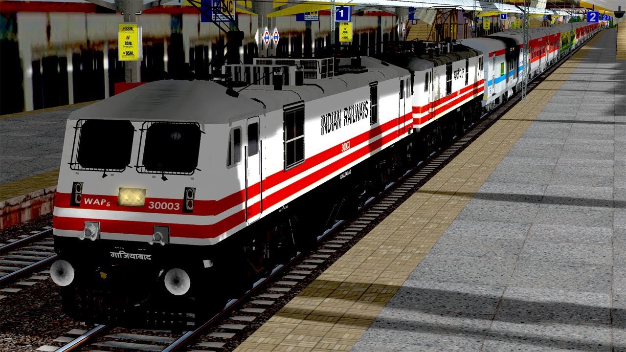 Hazrat Nizamuddin - Bandra Terminus Special RAJDHANI Exp || GZB WAP5 ...