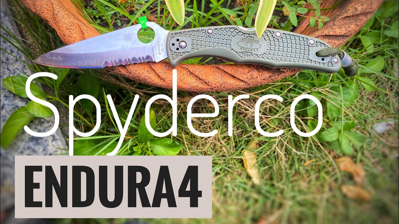 #มีดพับSpyderco Endura 4 Knife Foliage Green FRN (C10PSFG)มีดพับคุณภาพ ...