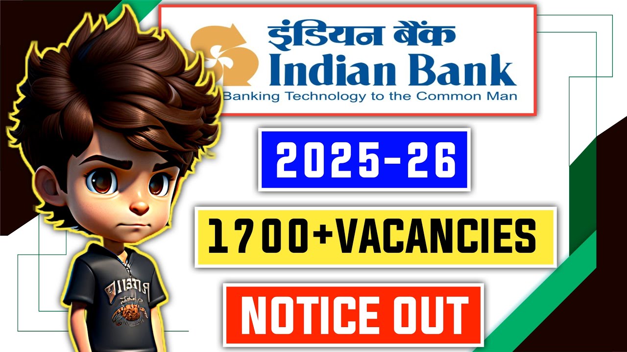 📢 Indian Bank 2025-26 Notice OUT !😱 - YouTube