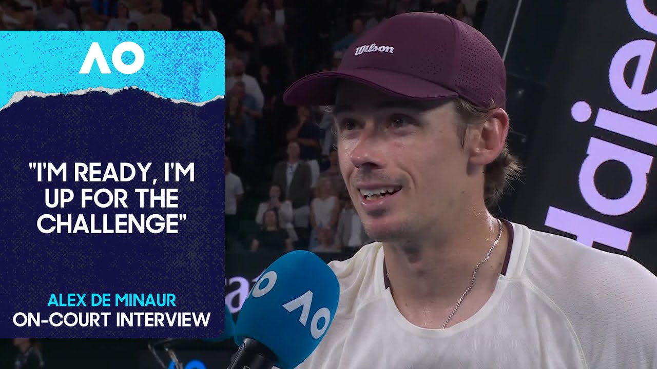 Alex de Minaur On-Court Interview | Australian Open 2026 Second Round ...