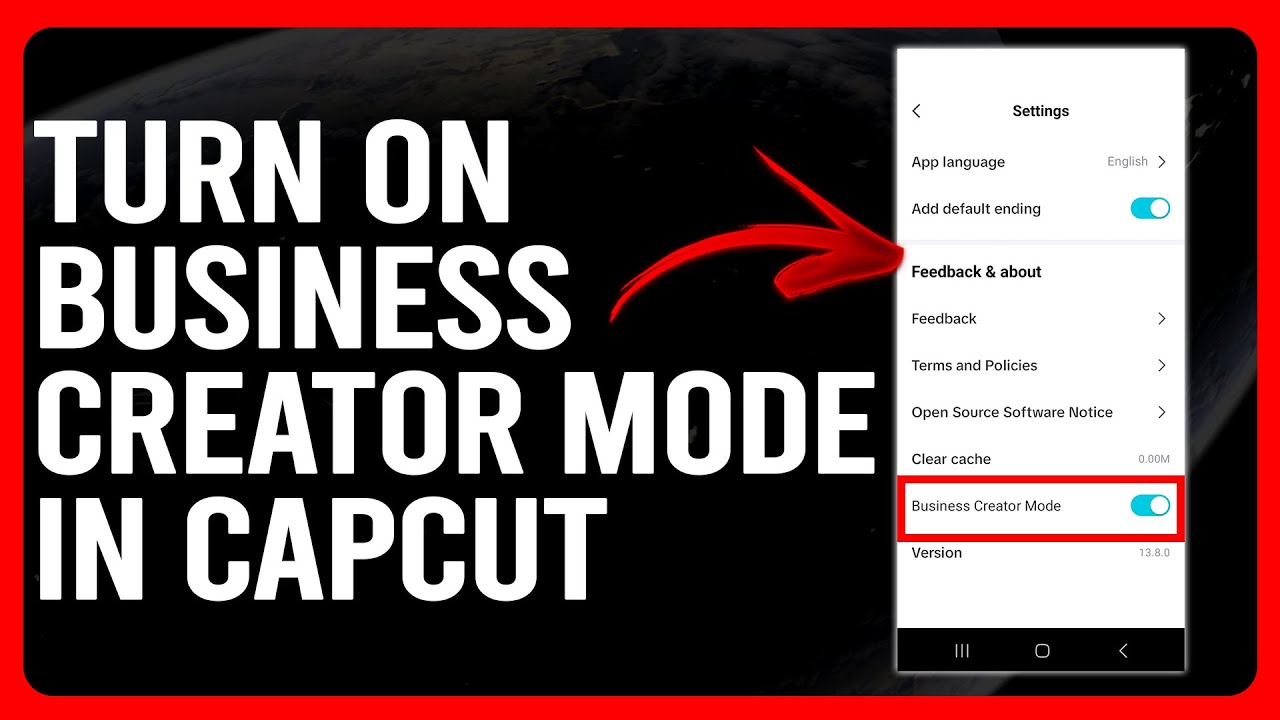 How To Turn On Business Creator Mode In CapCut (How Do I Turn On ...