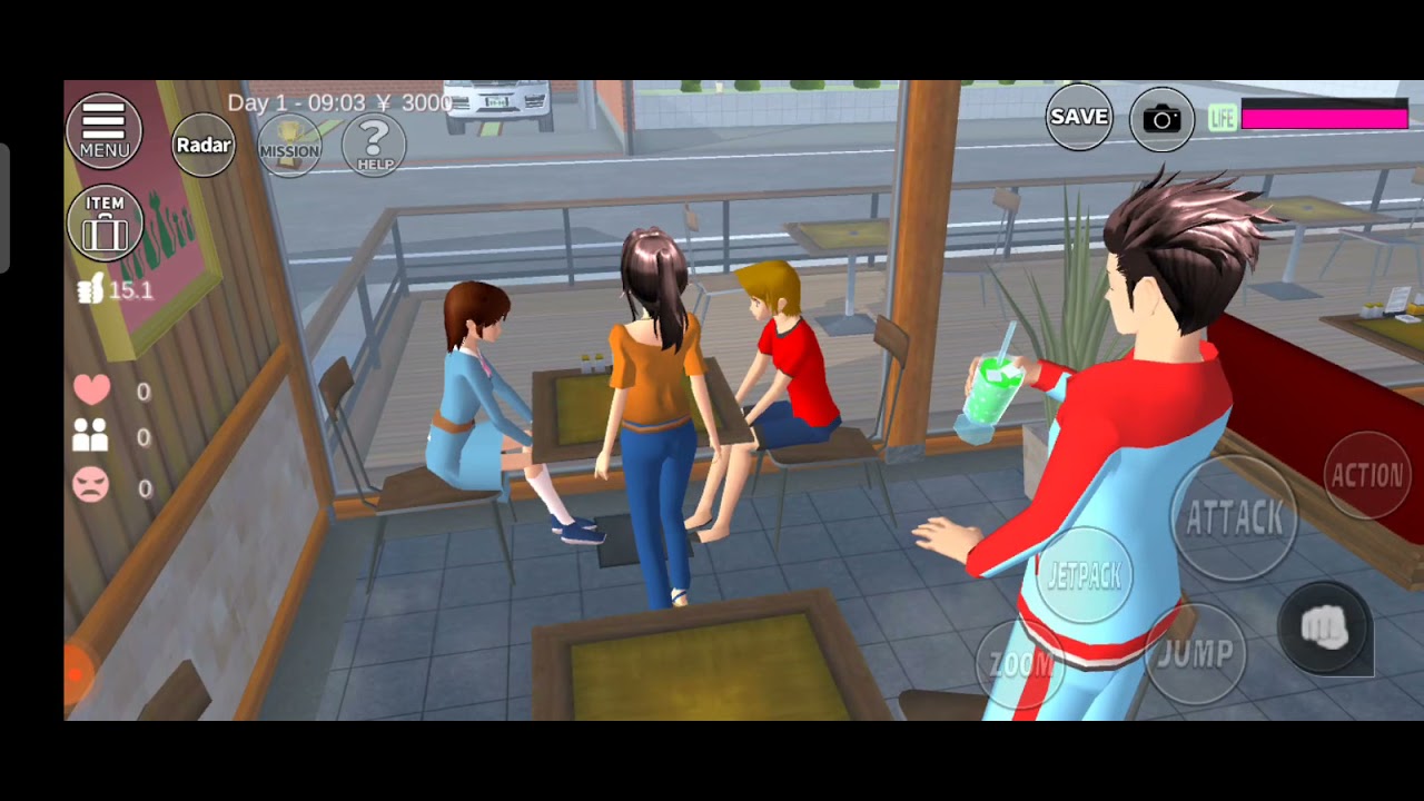 drama Marahin kuzuo dan Furuka#sakura school silmulator - YouTube