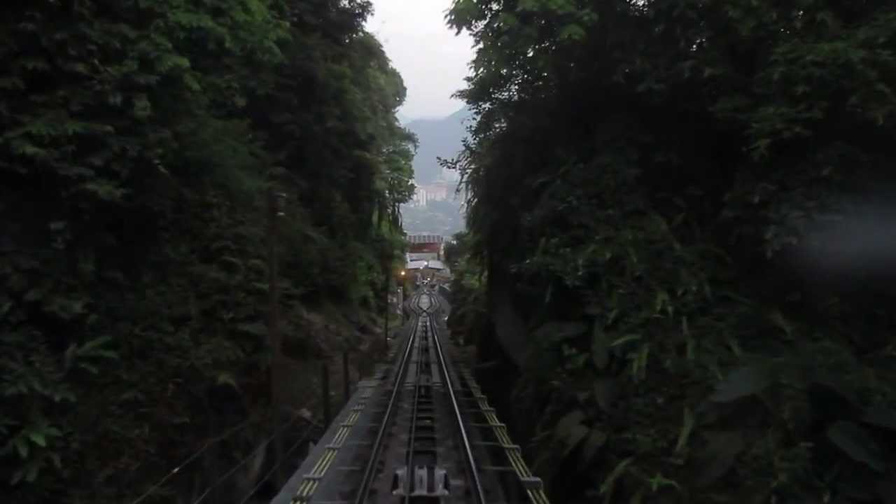 Penang Hill Tram ride in real time - YouTube
