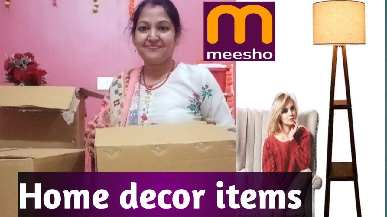 Meesho home decor items/ itna sasta wooden floor lamp@REENA KI DUNIYA ...