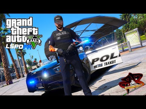 "METRO!" LSPD Metro Transit Police LS Subway Patrol GTA 5 LSPDFR Police ...