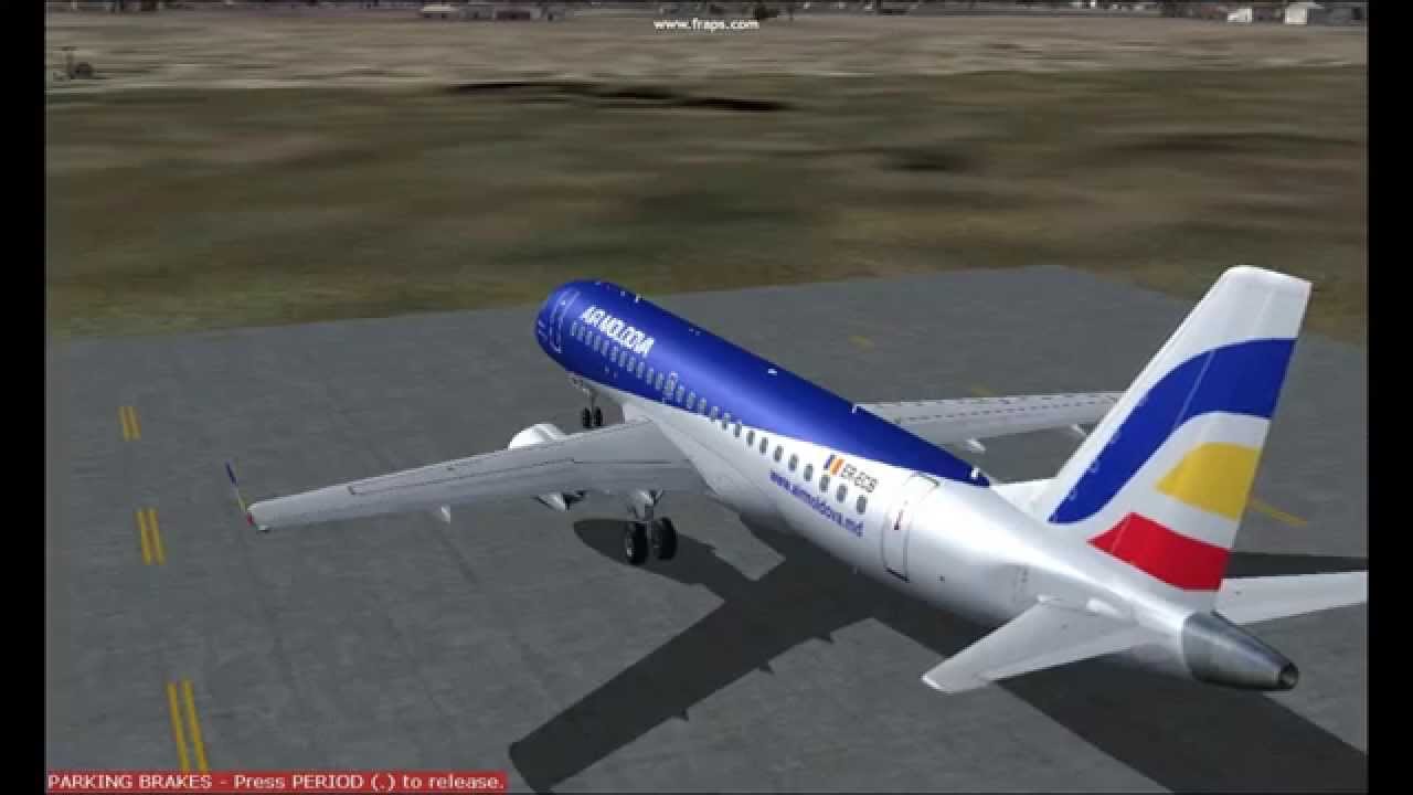 AIR MOLDOVA EMBRAER 190 FSX - YouTube