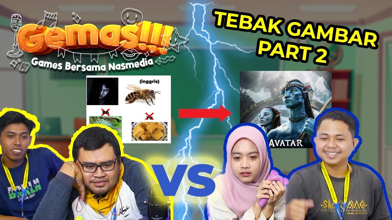 GEMAS EP.3 | TEBAK GAMBAR PART 2 | TIM NAS VS TIM MEDIA - YouTube