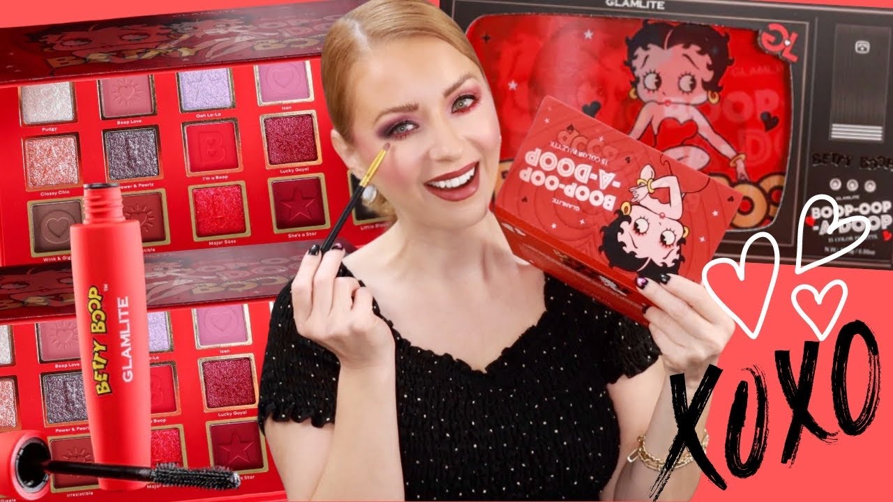 NEW BETTY BOOP x GLAMLITE PALETTE Review + 2 Looks Tutorial | Steff's ...
