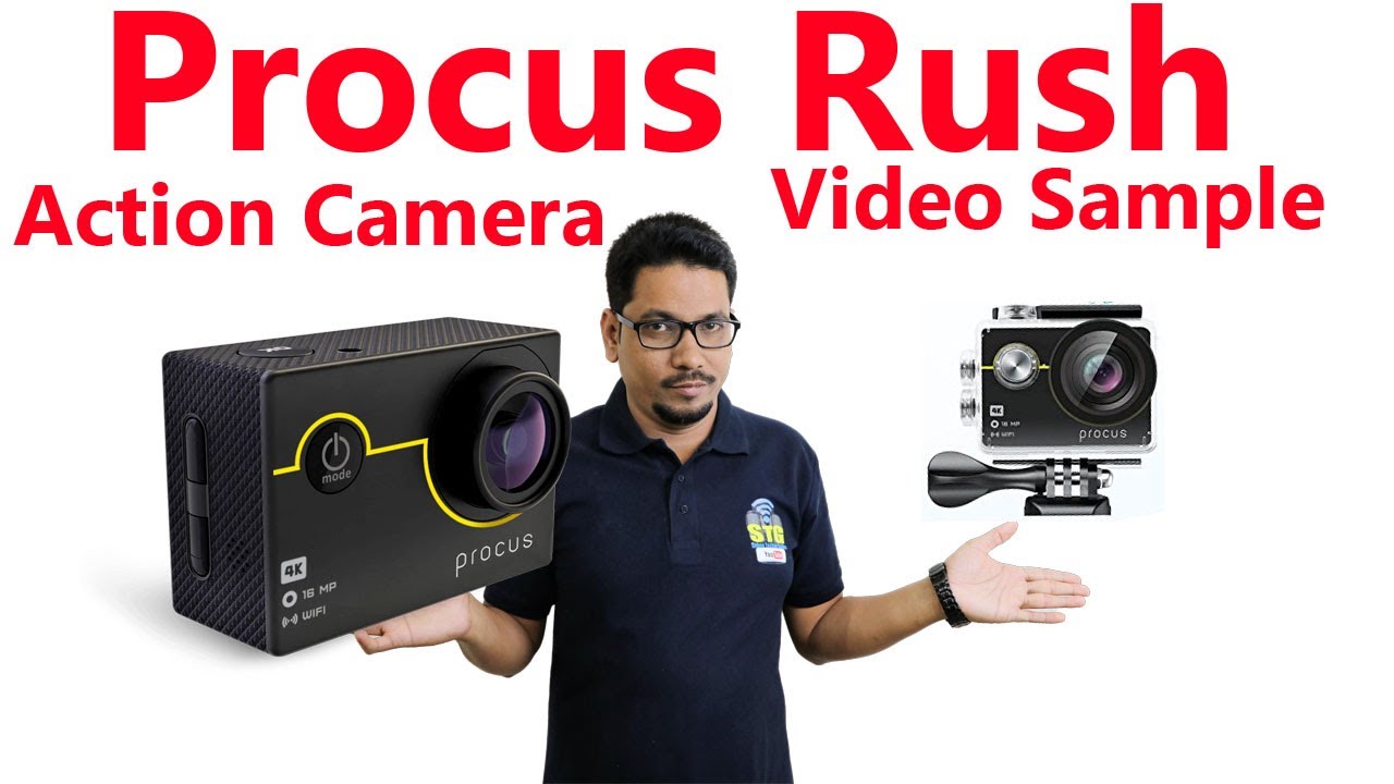 procus rush action camera video sample - YouTube