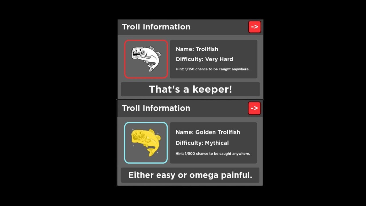 Find The Trollfaces Rememed - How to get Trollfish and Golden Trollfish ...