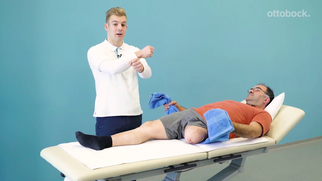 Muscle strengthening after amputation - YouTube