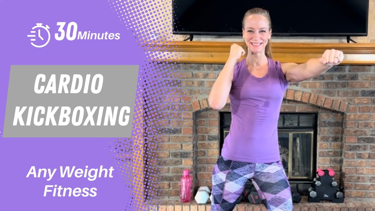 30 MIN CARDIO KICKBOXING Workout // No Equipment! - YouTube