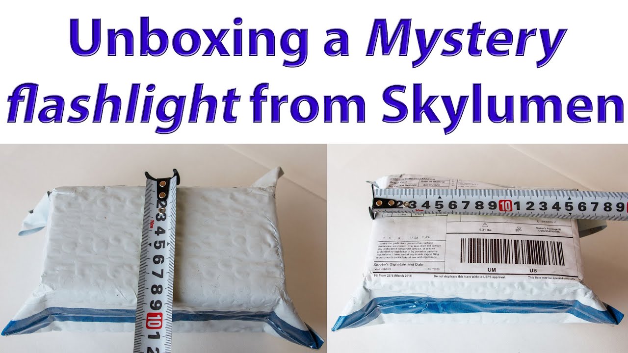 Unboxing a Mystery Flashlight from Skylumen - YouTube
