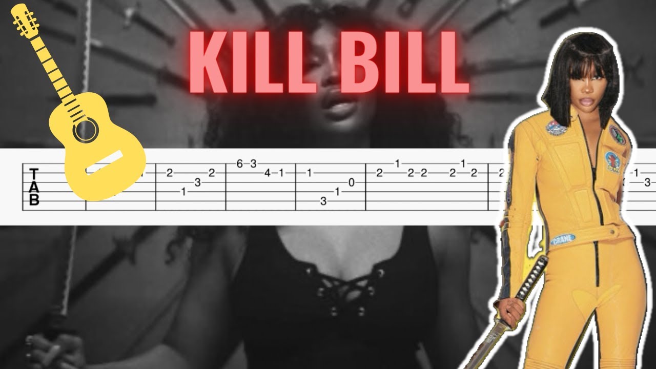SZA - KILL BILL I Easy Guitar Tab/Tutorial - YouTube