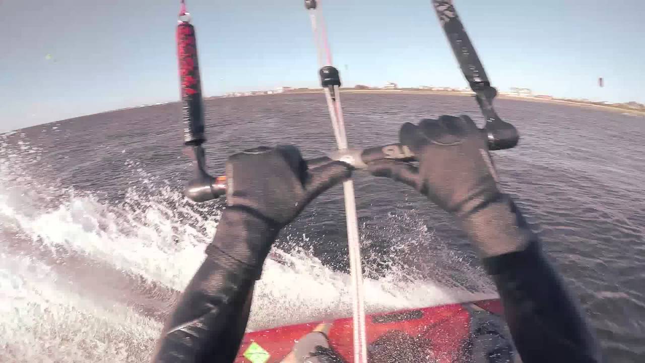 On Board Short Line Kite loop with 11m GP - YouTube