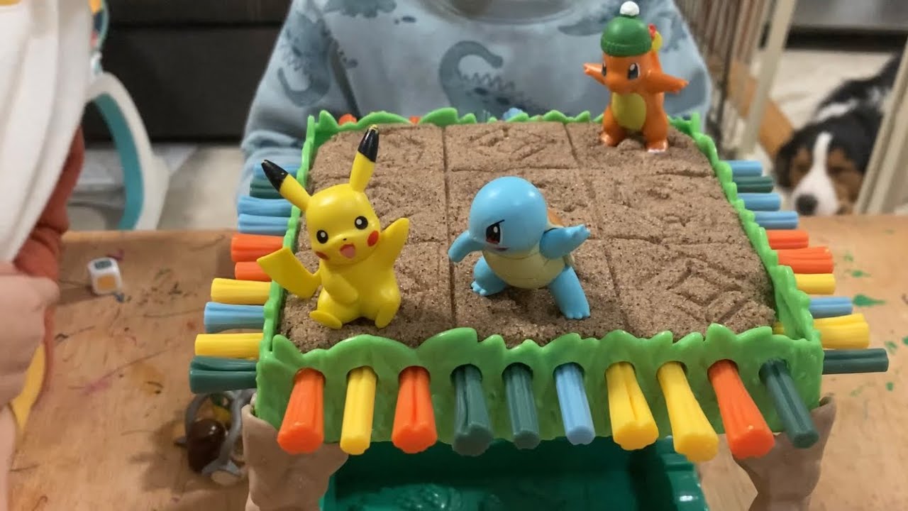 Let’s Play Sink n’ Sand with Pokémon toys: Board Game - YouTube