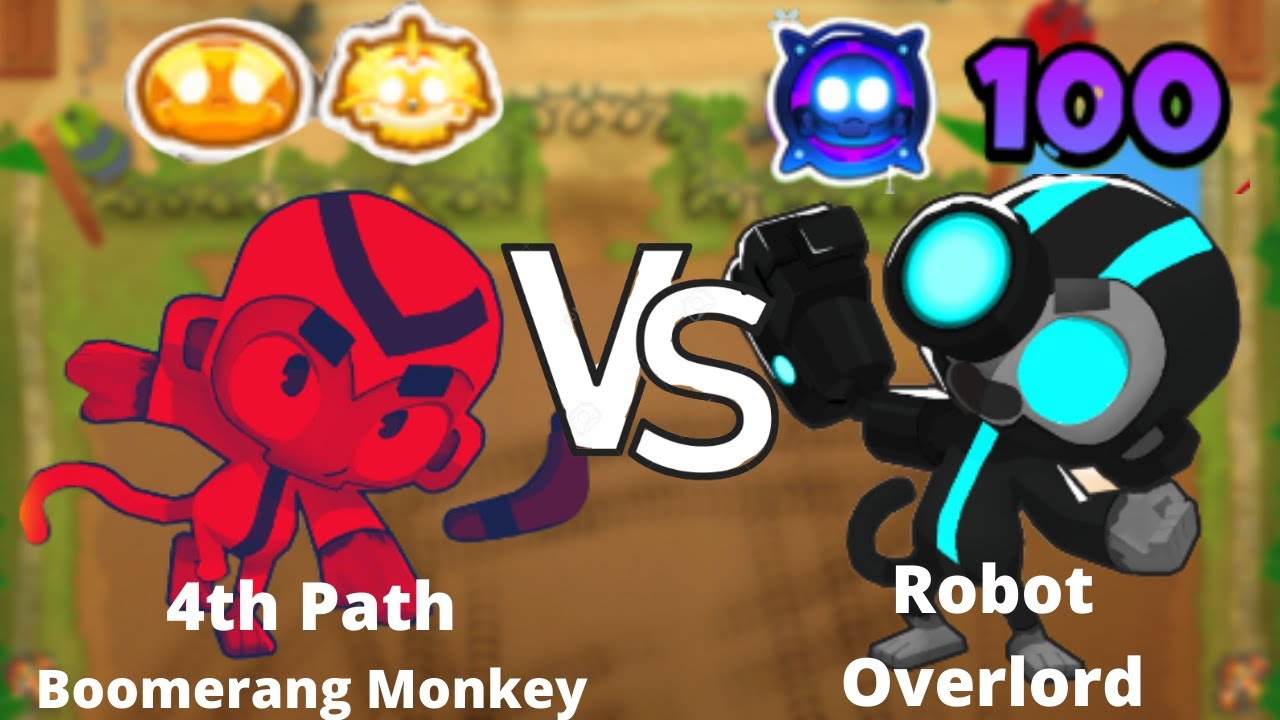 God Boosted 4th Path Boomerang Monkey vs. Robot Monkey Paragon (Robot ...