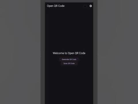 Open QR Code - open source project - YouTube