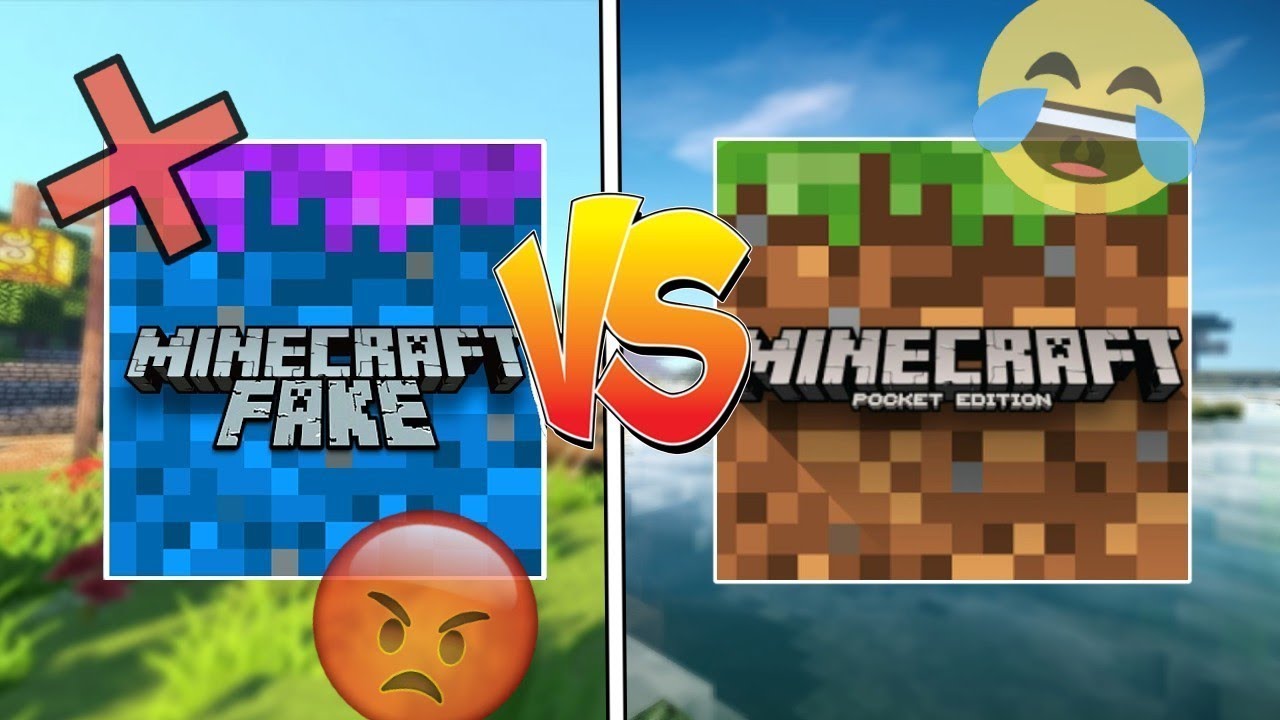 Fake Minecratf VS Real Minecraft !!! - YouTube