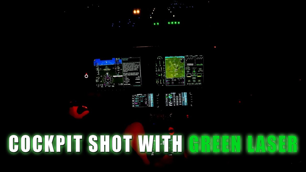 Cockpit Shot With Green Laser | KFXE to KDVK | Caribbean Vacation Leg 8 ...