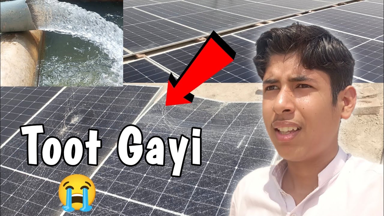 Heavy Storm Se Solar Panel Toot Gaye 😭 | Hamza Jatala - YouTube