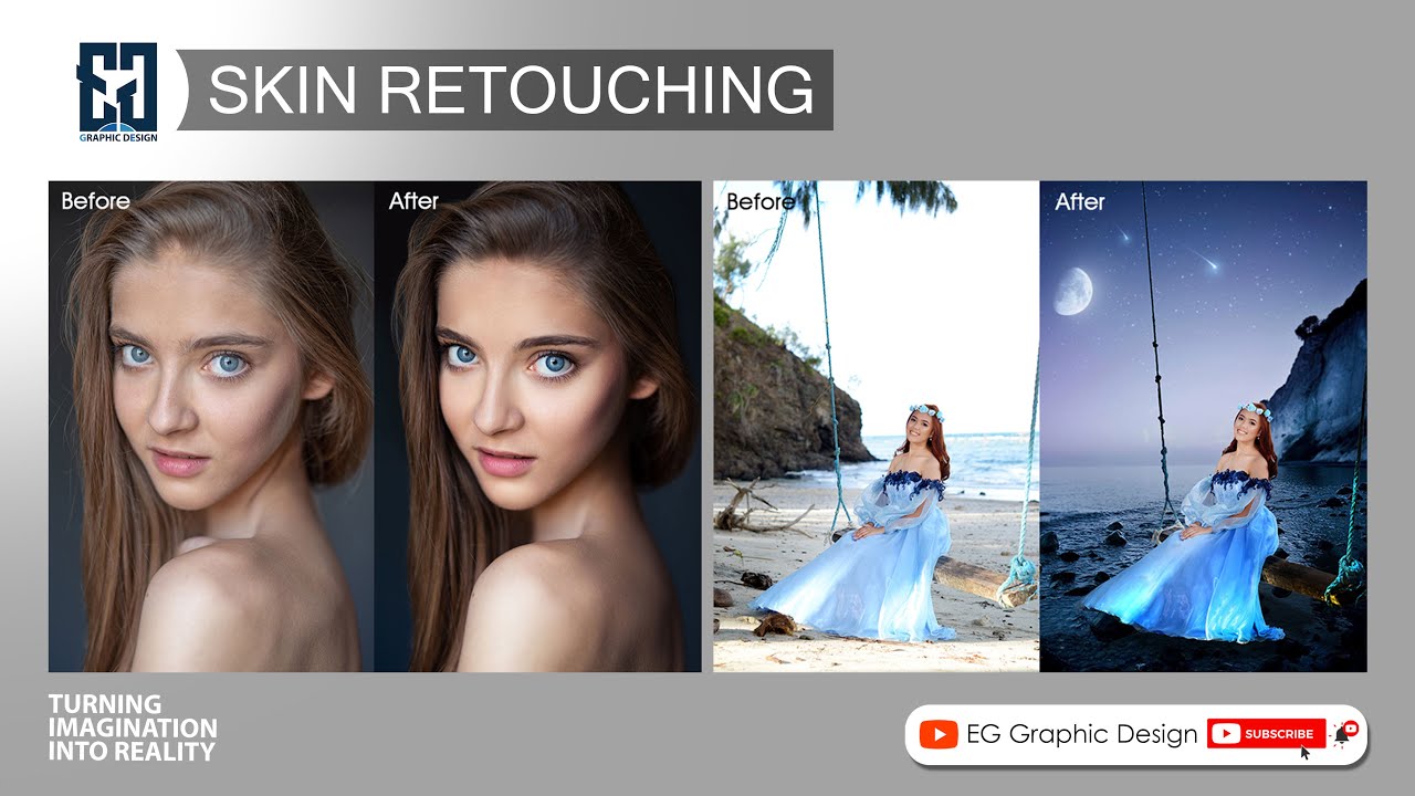 Skin Retouching by EG Graphic Design - YouTube