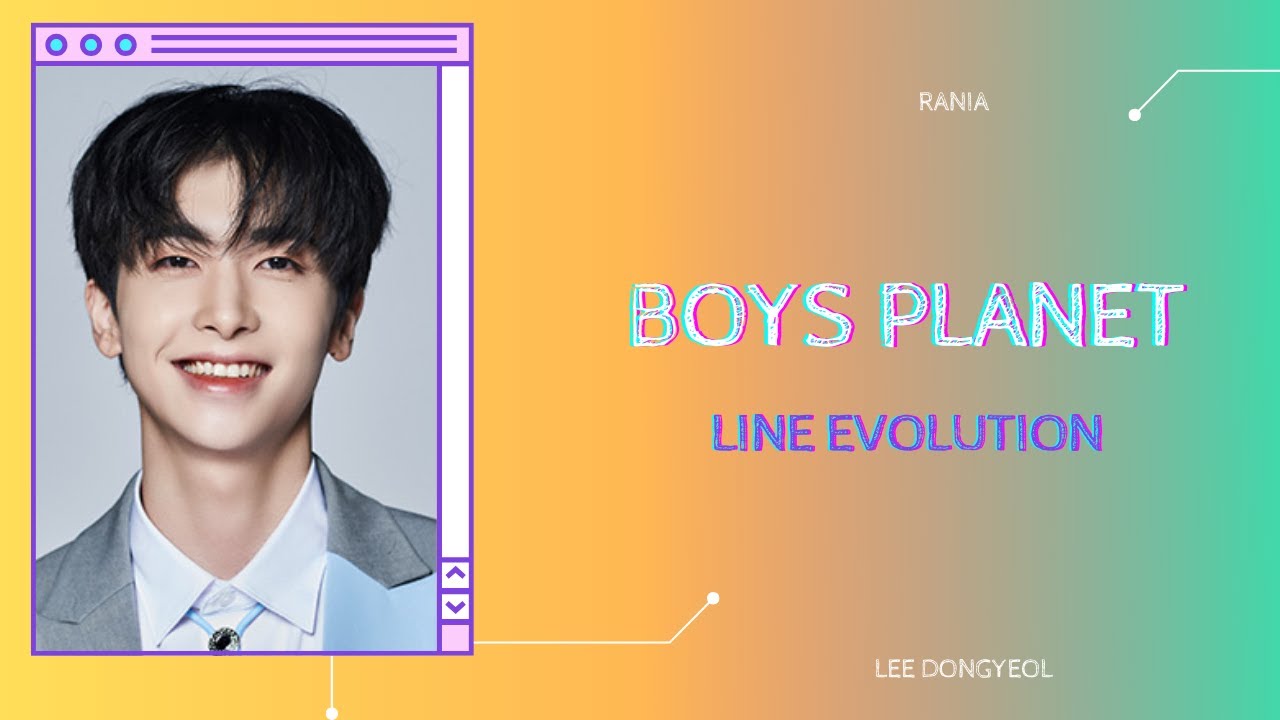 Lee Dongyeol (Boys Planet) (#44) Line Evolution - YouTube