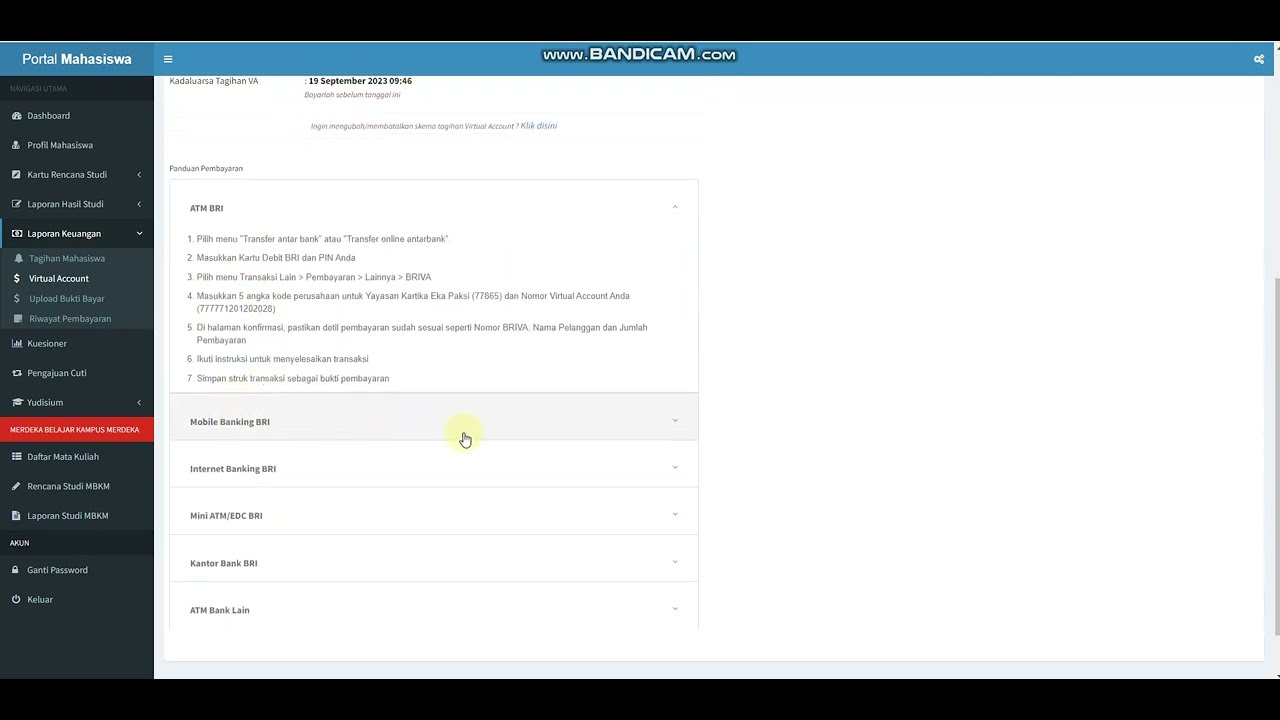 Contoh pembuatan tagihan Virtual Account - YouTube