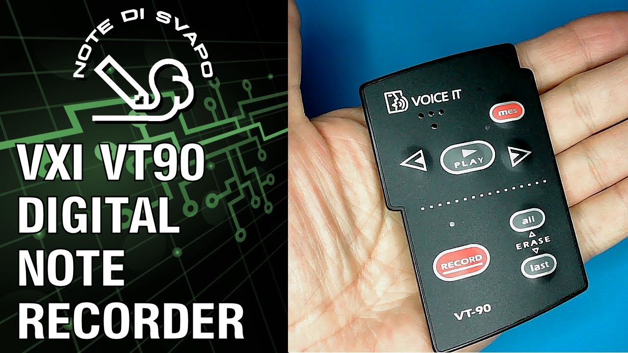 Voice It VT90 vocal organizer - YouTube