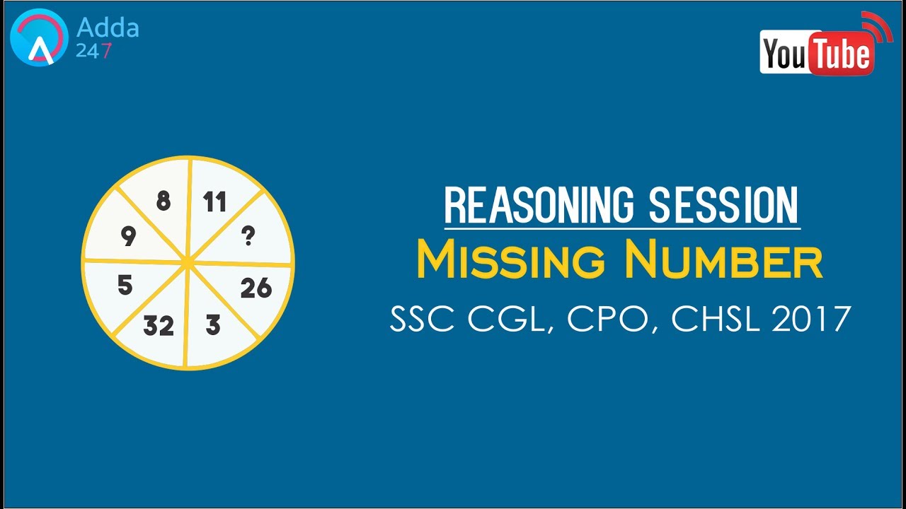 SSC CGL 2017 Missing Number Reasoning Tricks Online SSC CGL ssc-cgl-2017-missing-number-reasoning-tricks-online-ssc-cgl