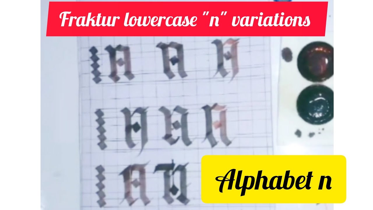 fraktur calligraphy/Modern fraktur calligraphy tutorial/gothic ...