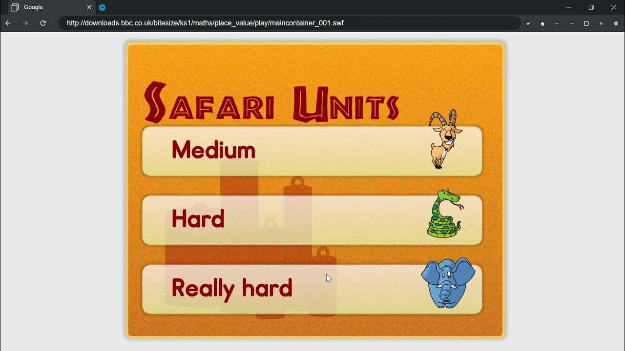 BBC Bitesize KS1 Maths Safari Units Walkthrough - YouTube