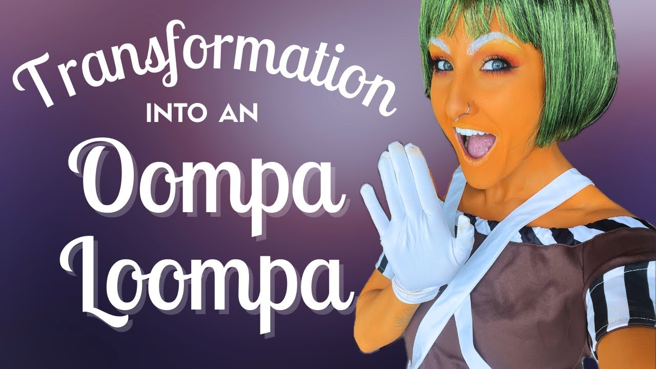 Oompa Loompa body painting transformation in hyper speed!! - YouTube