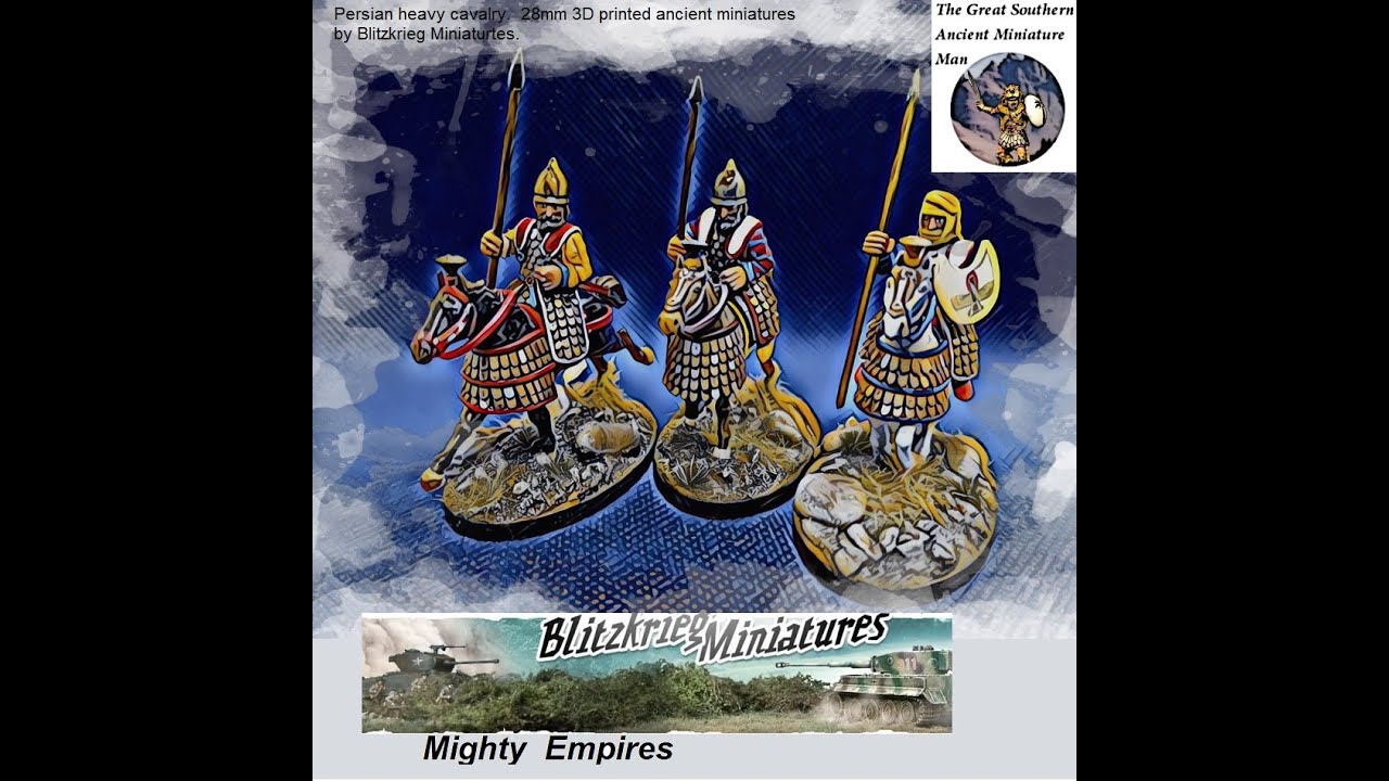 Persian Heavy Cavalry 28mm ancient miniatures by Blitzkrieg Miniatures ...